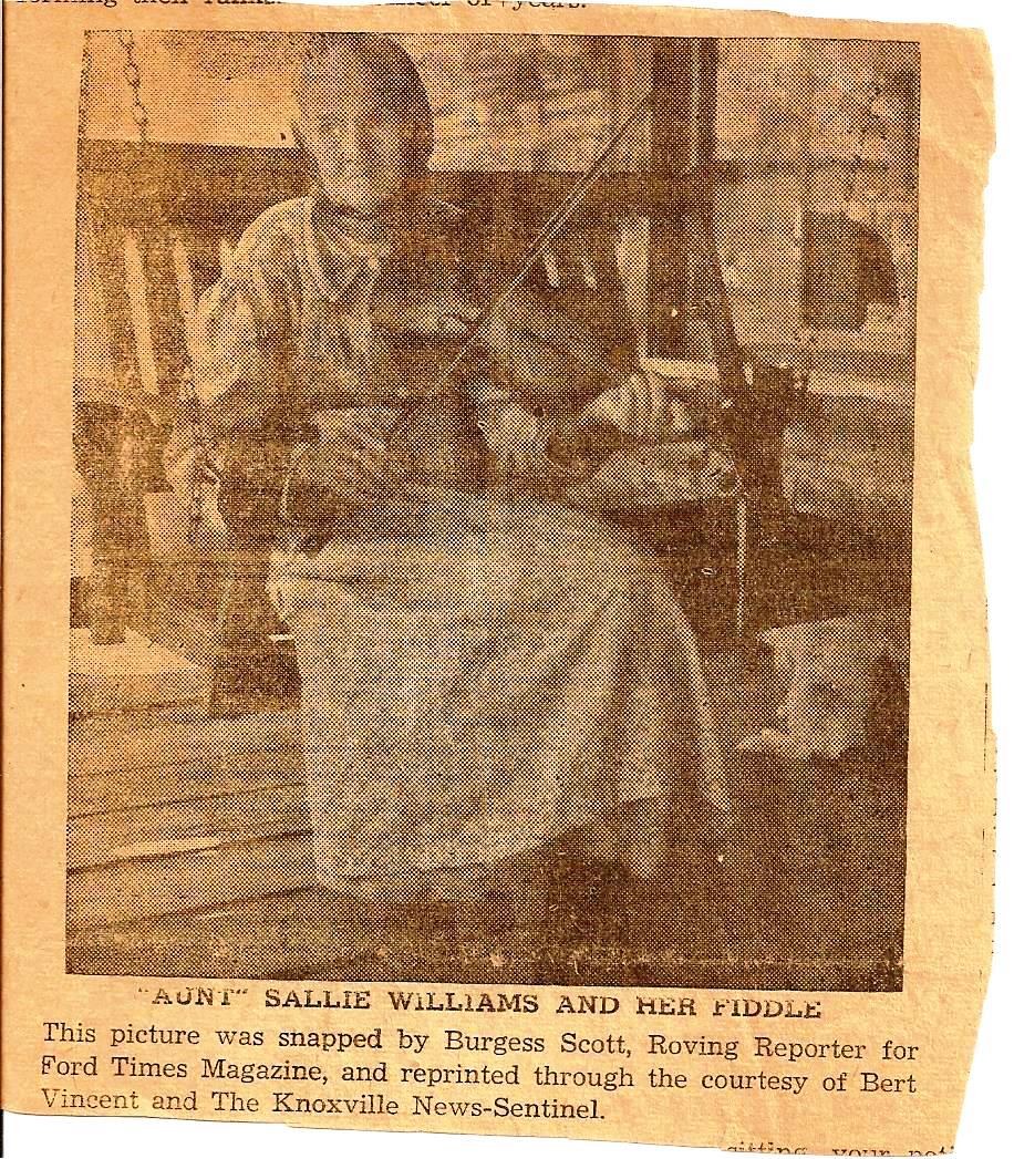 An Honorable Mention for Aunt Sallie Williams | The Ramblings of Uncle ...